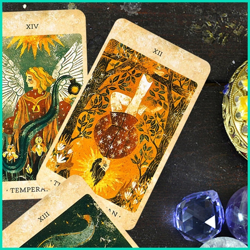 Tarot Oracle Cards 78 lá The Solar Kingdom Tarot Bộ bài Oracle tâm lý ...