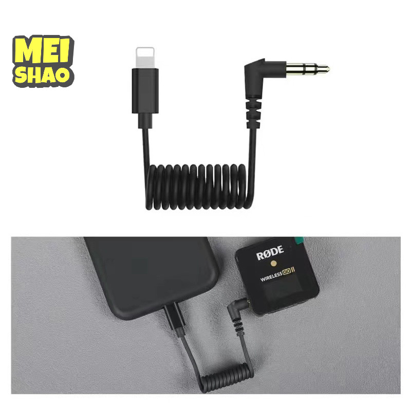 Bộ chuyển đổi micrô không dây MeiShao 3,5 mm sang Lightning cho Iphone 3,5 mm sang Type-C ...