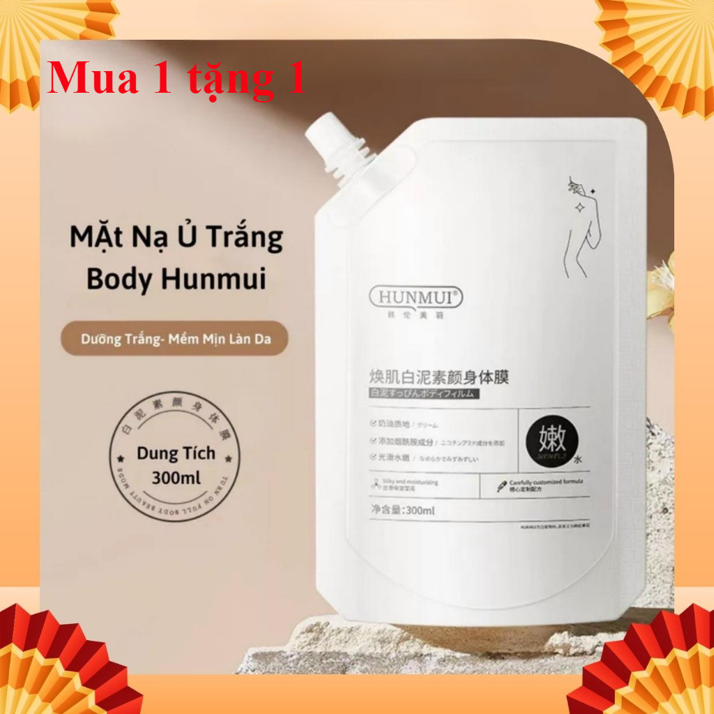 Kem Ủ Tắm Trắng HUNMUI Niacinamide Body 300ml, Bật Tone Ngay Sau Sử ...