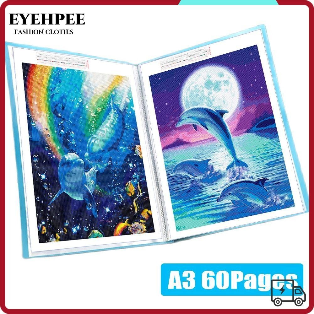 Thư mục Album ảnh EYEHPEE, Sách lưu trữ tranh sắp xếp dữ liệu A3 / 8K, Túi dung lượng lớn bền bỉ ...