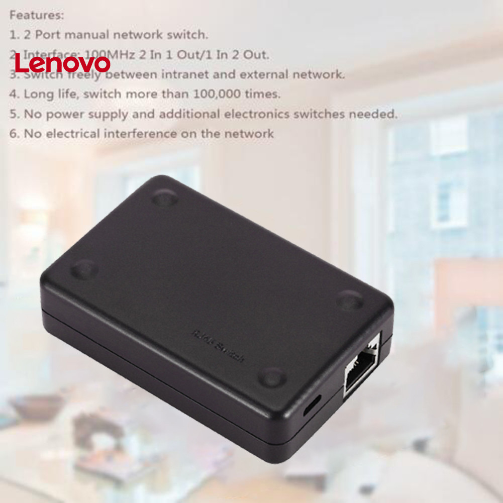 Lenovo 2 Cổng RJ45 Lan Chuyển Đổi Mạng Hub Máy Tính Ethernet Bộ Chuyển ...