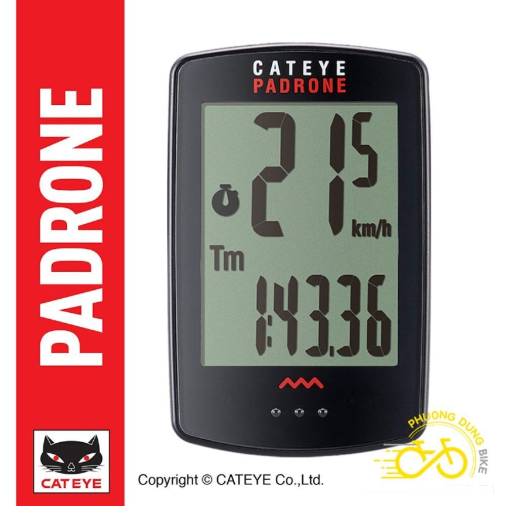 Đồng hồ đo tốc độ xe đạp không dây CATEYE PADRONE CC-PA100W | Shopee Việt Nam