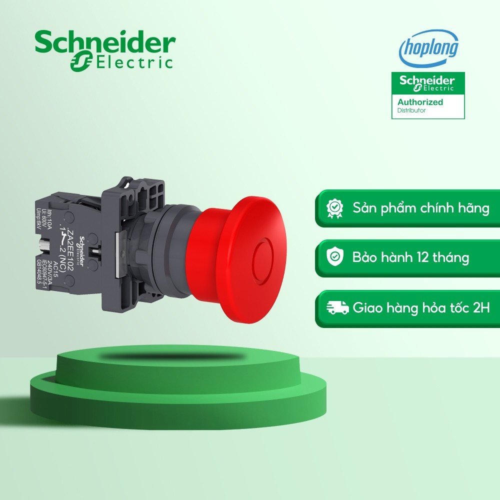 Nút nhấn dừng khẩn cấp XA2ET42 Schneider - Đỏ - Phi 40 - Kéo nhả - 1NC | Shopee Việt Nam