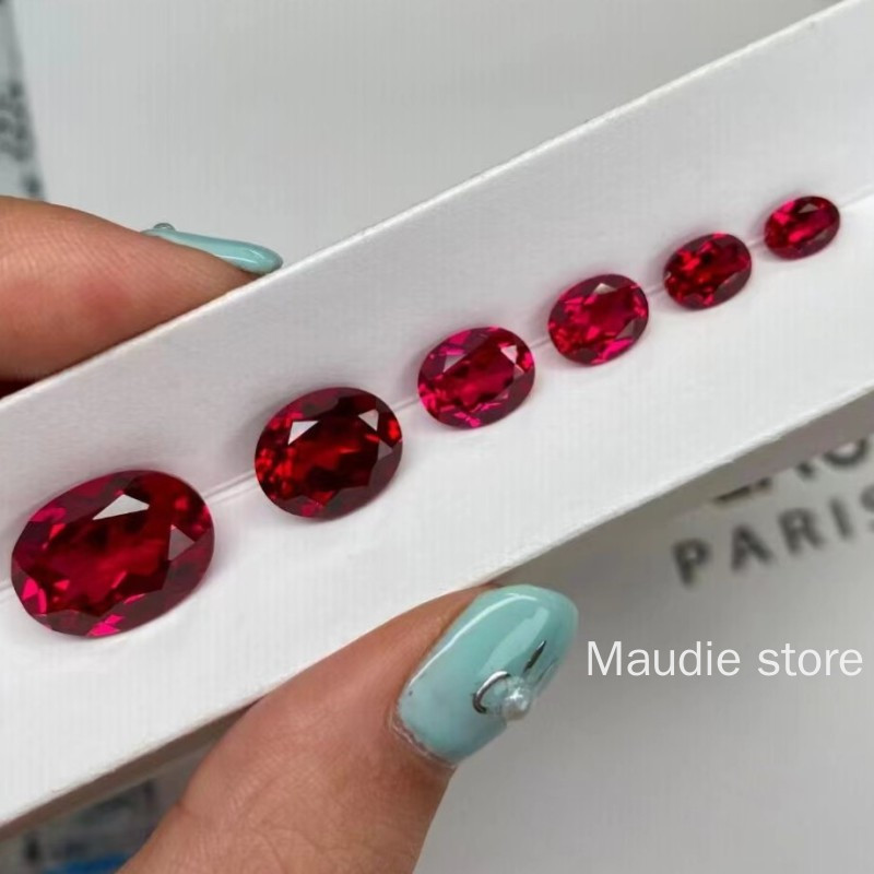 Phương pháp thủy nhiệt Phòng thí nghiệm máu Pigeon Grown Ruby Fine Jewelry Giấy chứng nhận GRC ...