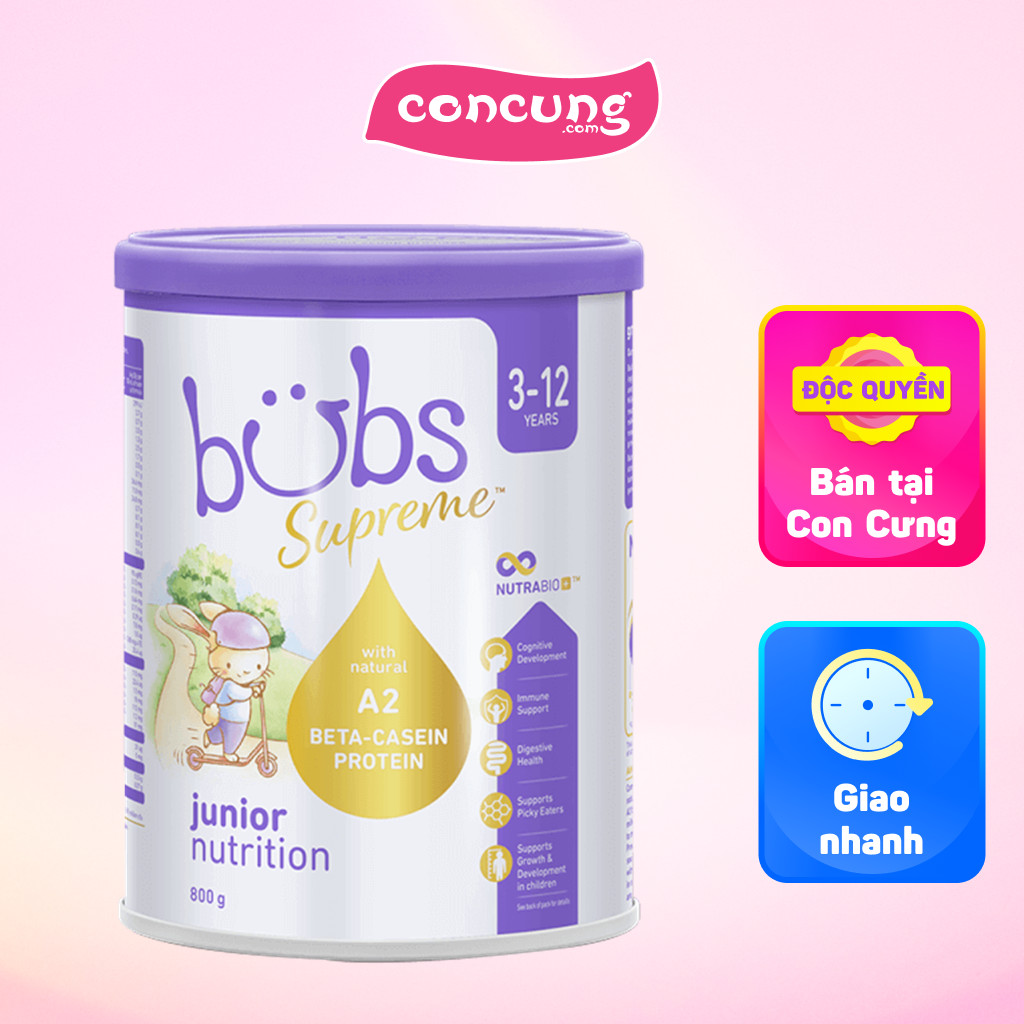 Sữa Bubs Supreme Junior Nutrition 800g (3-12 tuổi) | Shopee Việt Nam