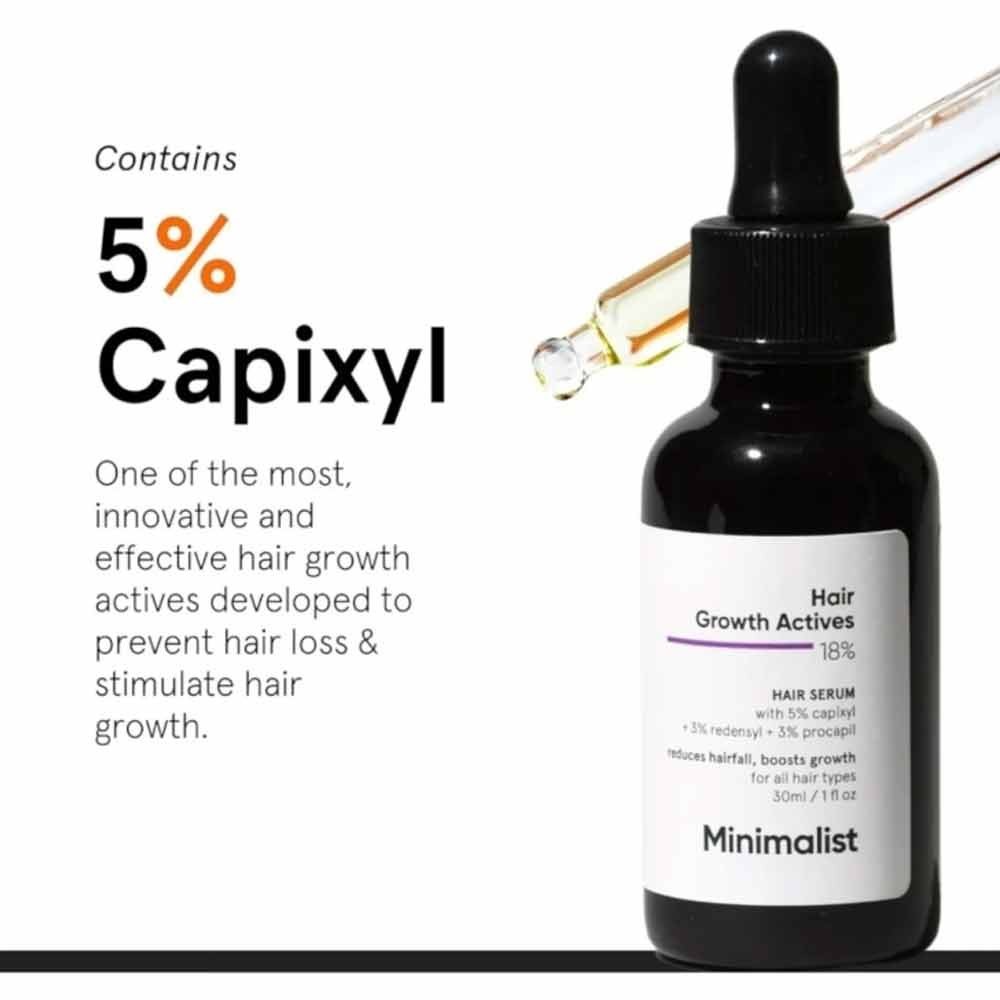 Minimalist Hair Growth Serum 30ML | 3% Redensyl, 5% Capixyl, 3% ...