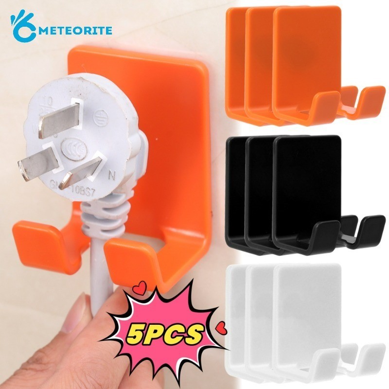 No Punch Power Cord Plug Wall Storage Hooks - Móc treo ổ cắm chống đánh ...
