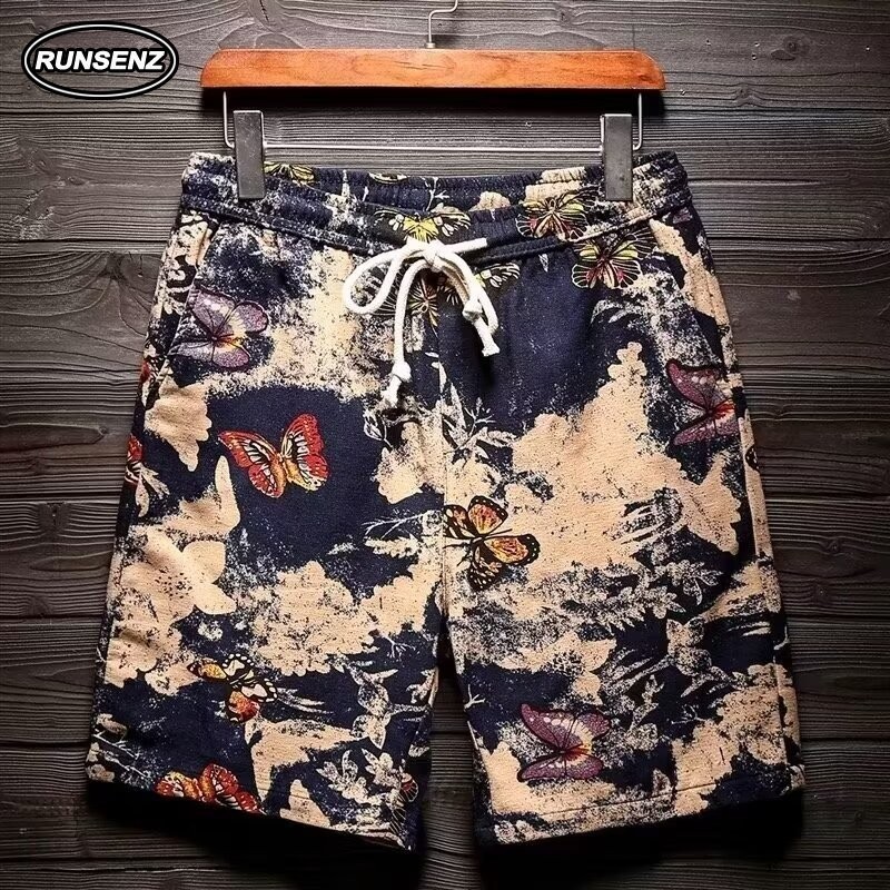 M-10xl Hàn Quốc Hợp Thời Trang Tie Dye Quần Short Nam Plus Size Quần Ngắn Mùa Hè Thường Ngày Rời ...