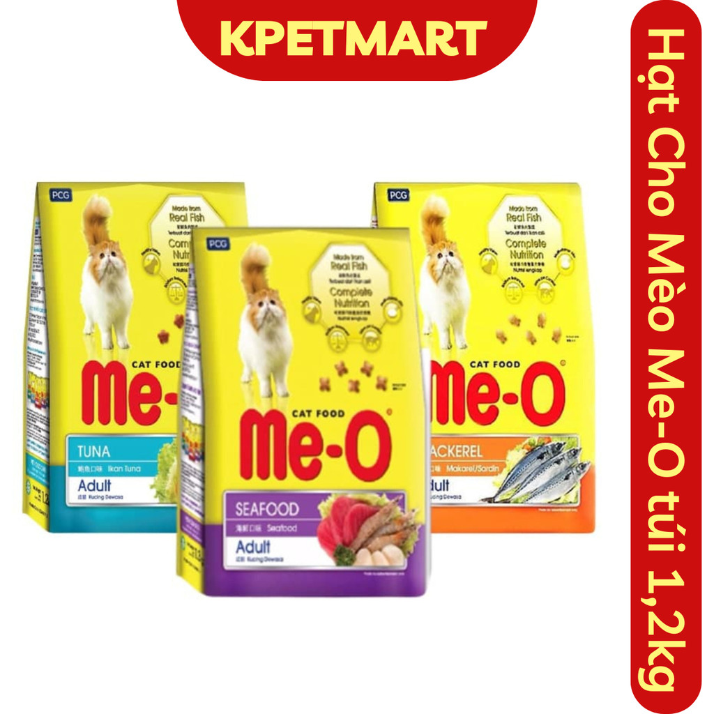 Thức Ăn Hạt Cho Mèo Trưởng Thành Me-o 1.2kg - Hạt Cho Mèo MEO - Thức Ăn ...