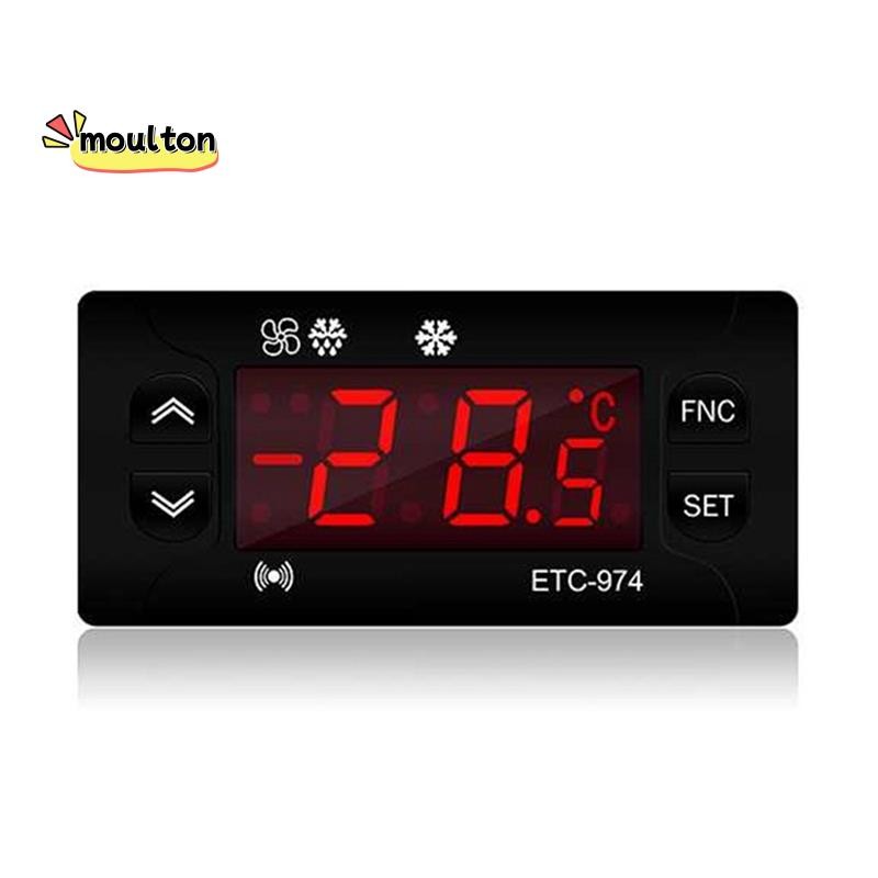 Etc-974 Bộ điều khiển nhiệt độ Mini Bộ điều chỉnh nhiệt độ tủ lạnh Bộ điều chỉnh nhiệt điện Cảm ...