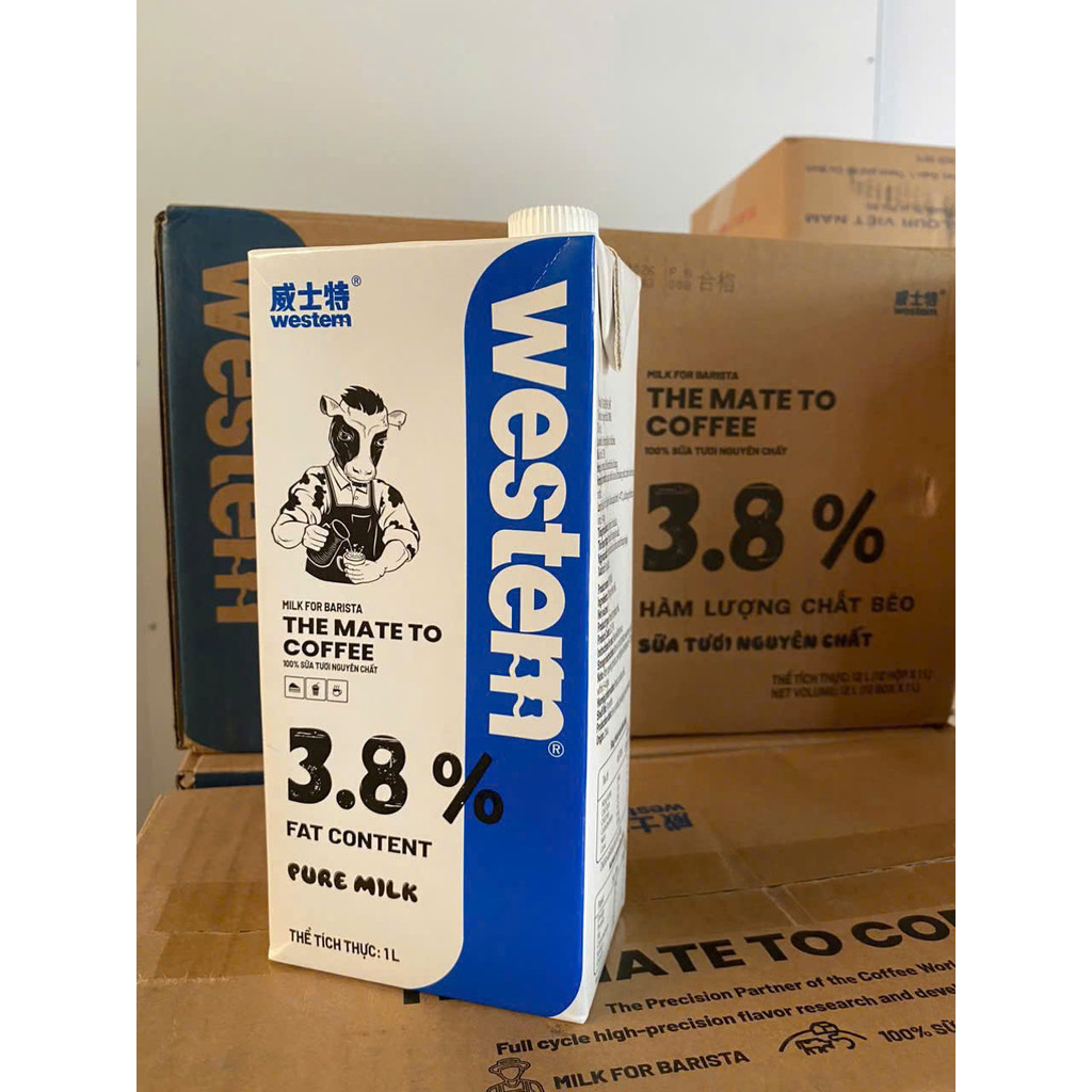1 Thùng sữa Western Milk – Sữa Tươi Pha Chế | Độ Béo 3.8% | Shopee Việt Nam