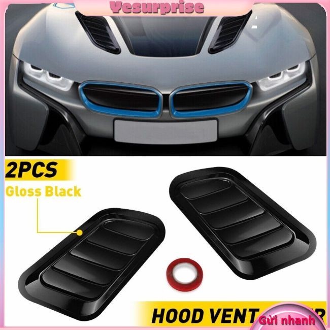 Yesurprise Universal Air Flow Intake Hood Scoop, Bonnet Vent Cover ...