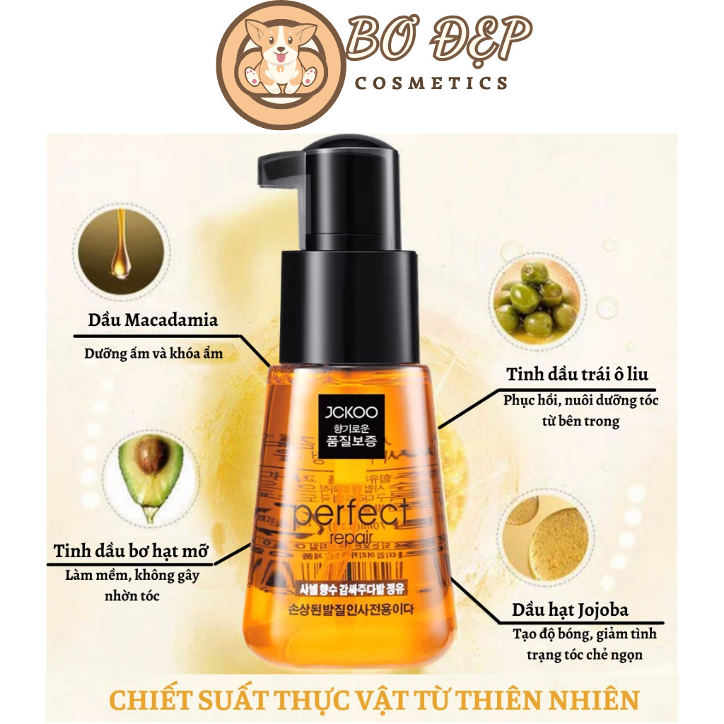 Tinh Dầu Serum Dưỡng Tóc Jckoo 70ml Phục Hồi Hư Tổn, Tạo Nếp Tóc Mềm ...