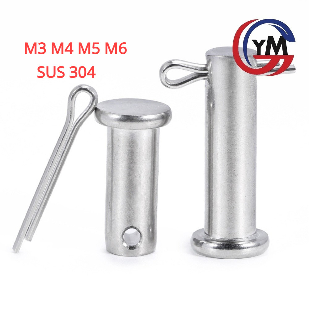[Ymh1] Trục gài chốt chẻ inox 304, GB882 chốt định vị bắt chốt chẻ，Chốt chẻ M3M4M5M6 | Shopee ...