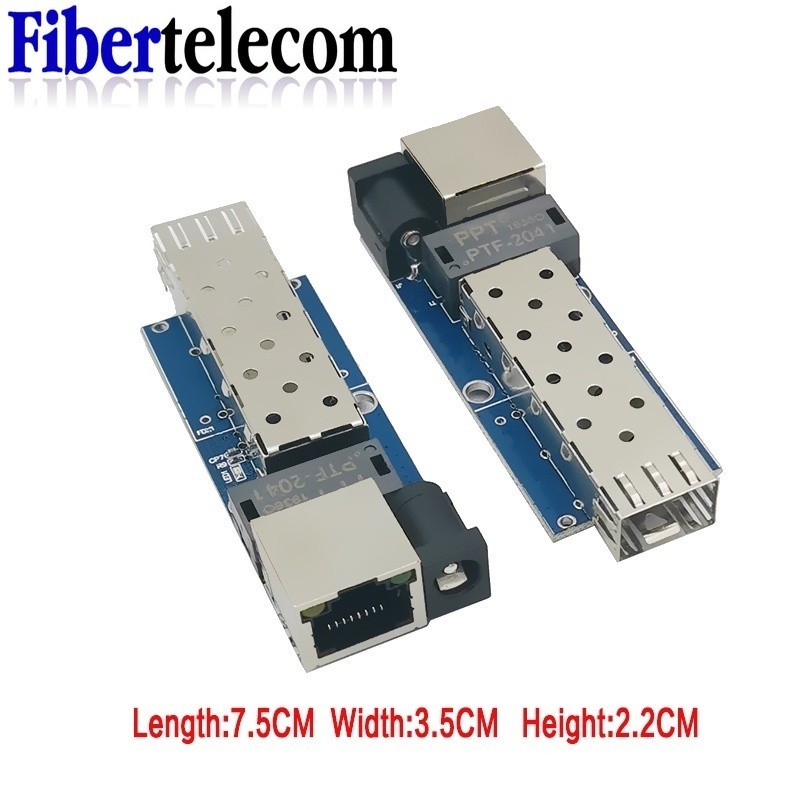 Mini SFP Media Converter Gigabit 10 / 100 / 1000M Fiber optic Switch ...