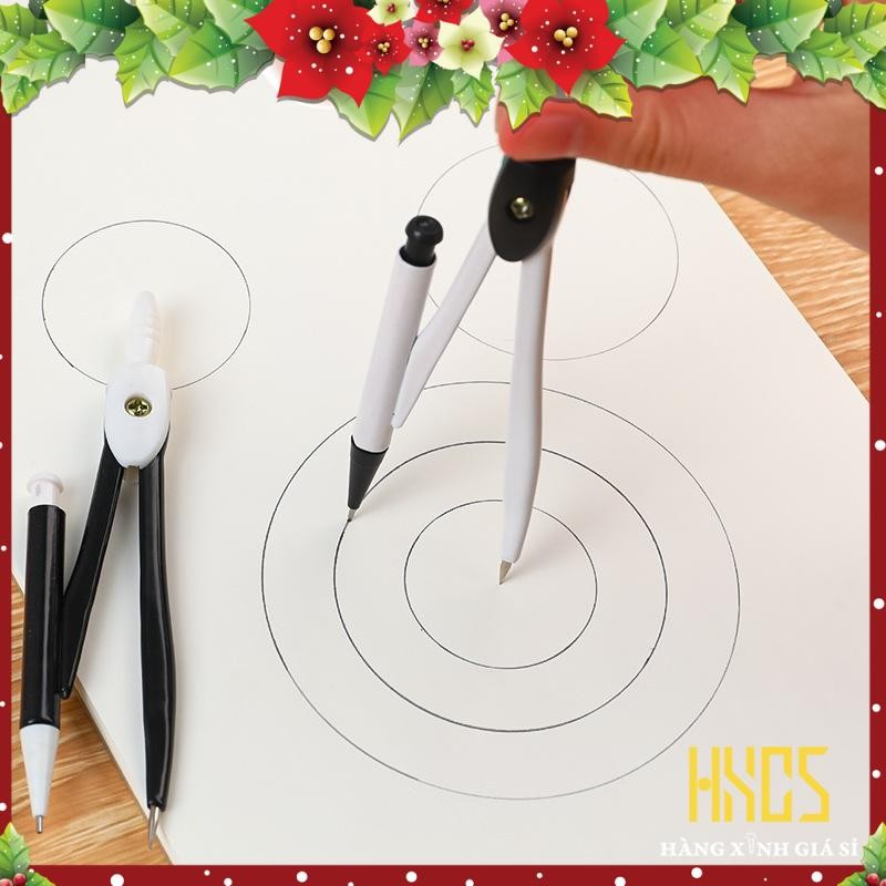 Compa học sinh phong cách đơn giản vẽ hình tròn compa có kèm ngòi chì ...