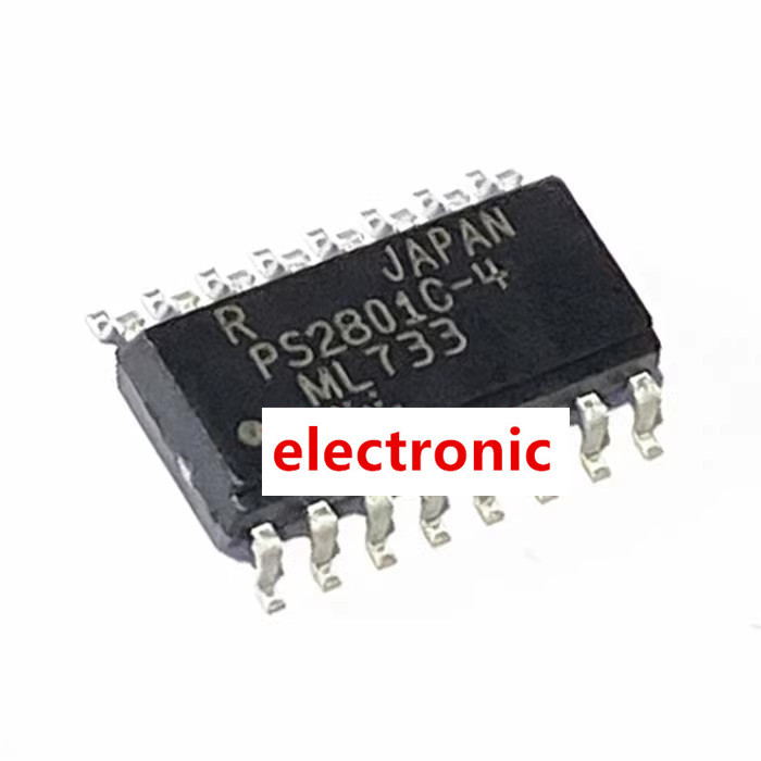 ((1 cái) Linh kiện điện tử PS2801 PS2801-4 Patch SOP-16 Optocoupler PS2801C-4 Chip quang hợp ...