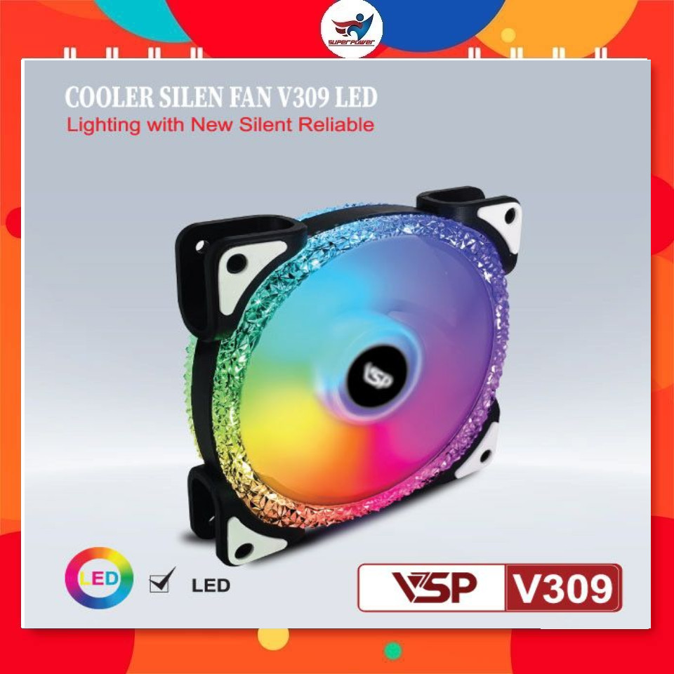 Fan case VSP-V309 LED (Fan 12cm LED) | Shopee Việt Nam