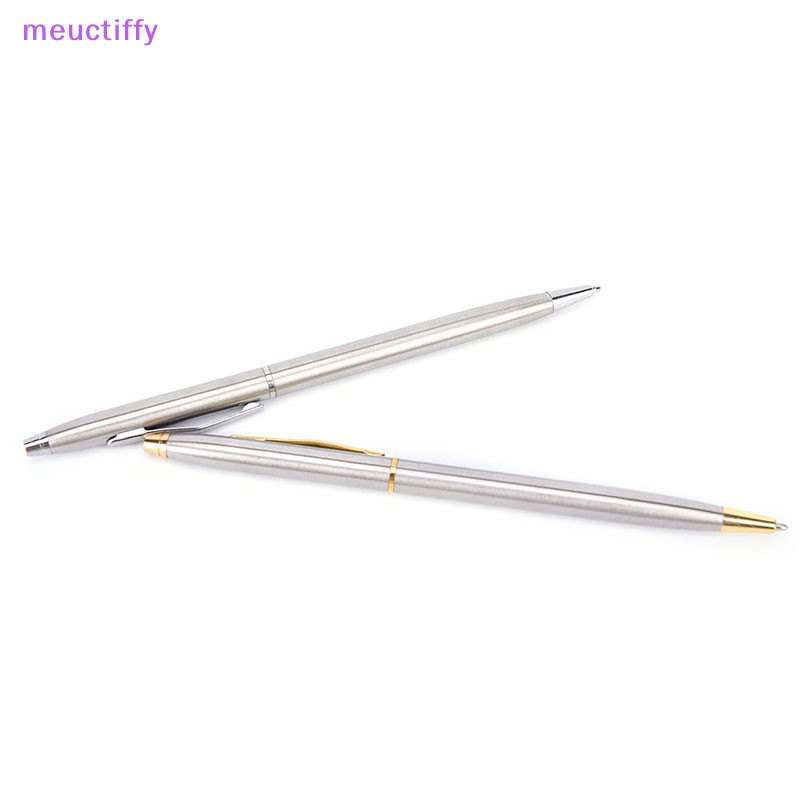 Meuctiffy 1 Kim Loại Bút Bi Văn Phòng Phẩm Thanh Inox Xoay Bút Ballpen ...