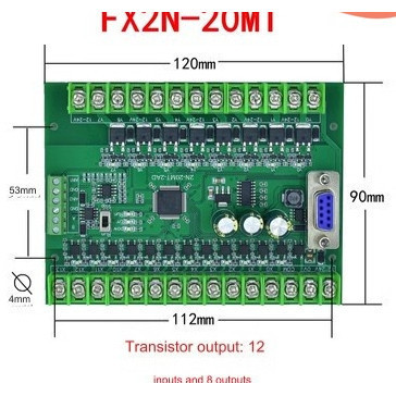 Bộ Lập trình PLC Mini FX1N FX3U FX2N 10MR 14MR 20MR 24MR 30MR 10MT 14MT 20MT 24MT 30MT MRT 2AD ...