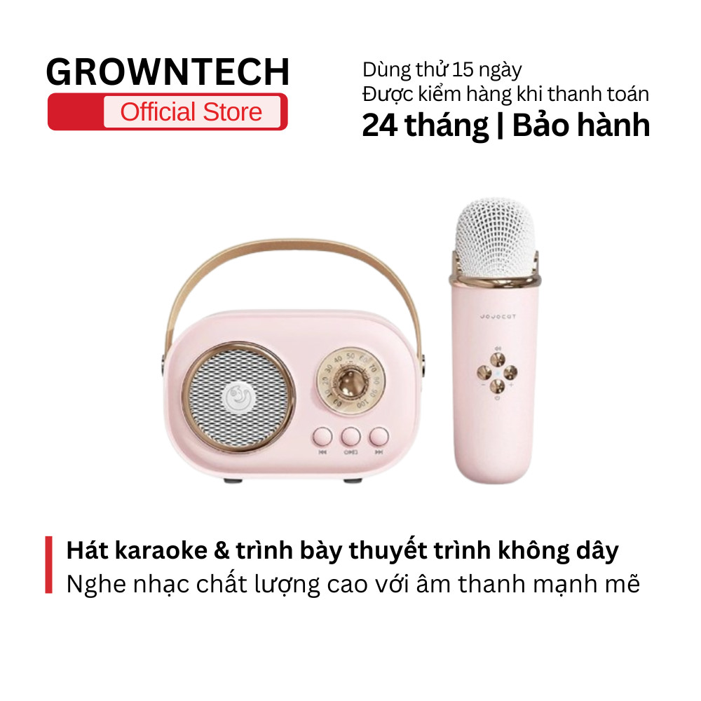 Loa karaoke kèm mic GT68 C20 plus 5.0 GrownTech nghe nhạc thuyết trình ...