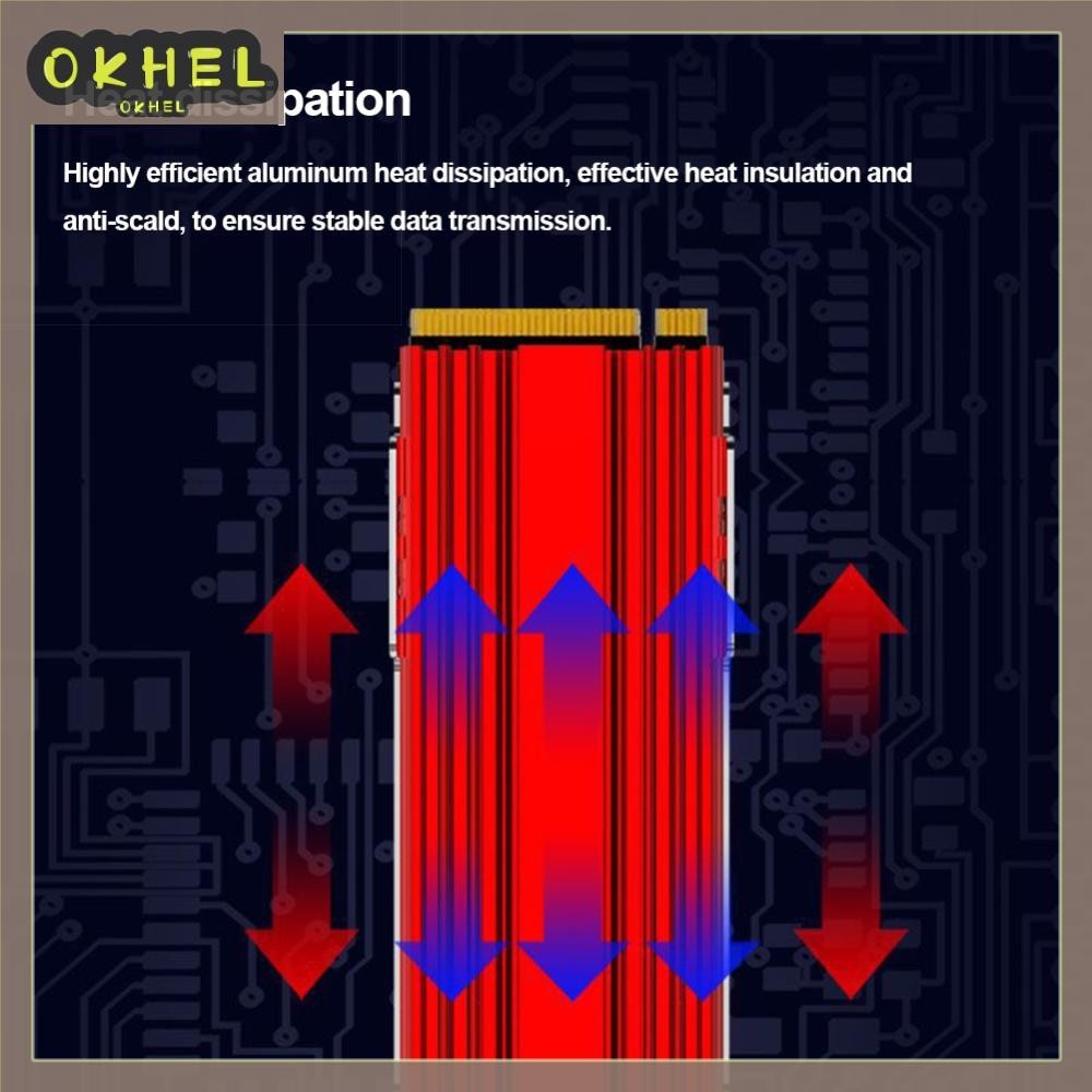 [Okhello.vn] Bộ tản nhiệt tản nhiệt ổ cứng M.2 M2 NVME 2280 cho SSD M.2 ...