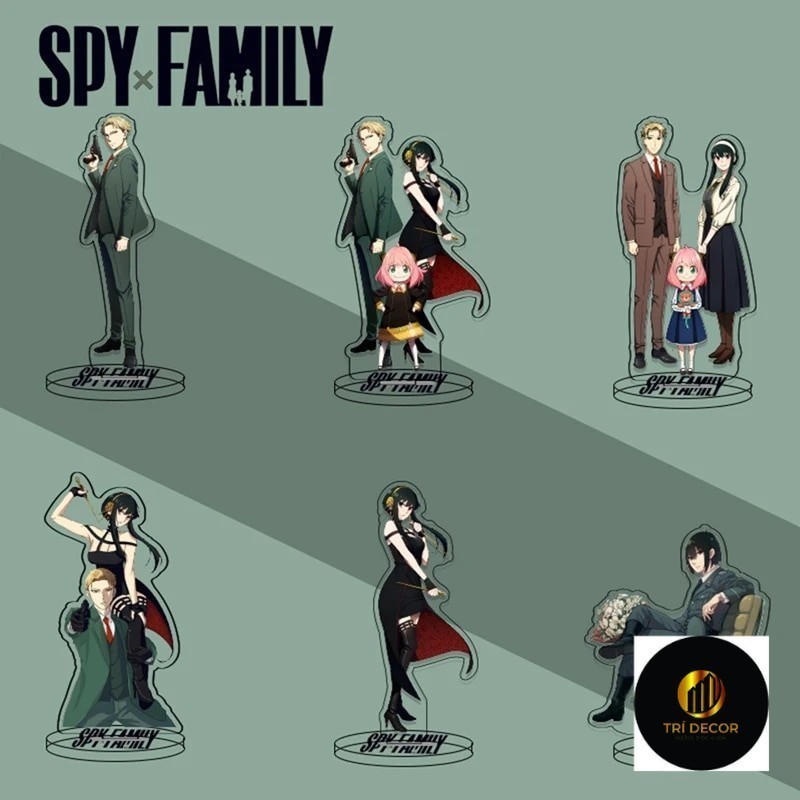 Mô hình Standee Spy X Family Anya Yor Loid Damian Franky Yuri Briar ...
