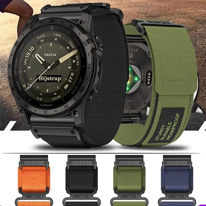 Chiến Thuật Nylon Dây Đeo Cho For Garmin Fenix 5 5X 7X Pro 6 6X Pro ...