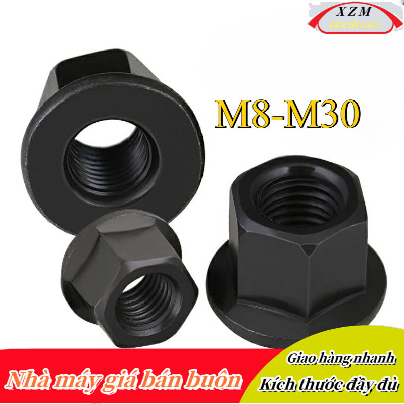 Đai ốc mặt bích Thép/ecu liền long (ê cu)/Đai ốc liền phẳng M8 / M10 ...