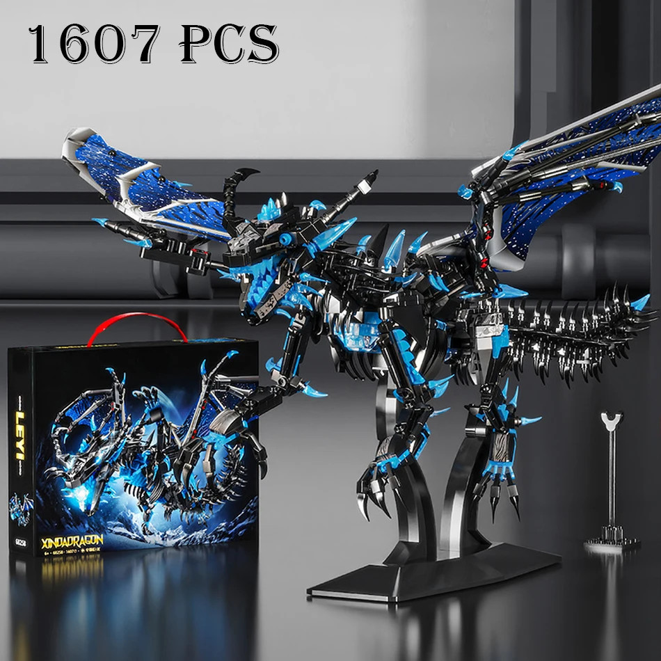 Đồ chơi Lắp ráp Mô hình MOC Creative Warcraft Mechanical Ice Dragon ...