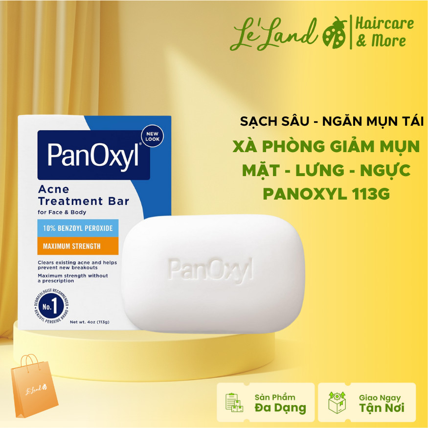 Xà phòng giảm mụn PanOxyl Acne Treatment Bar 10% Benzoyl Peroxide cho ...