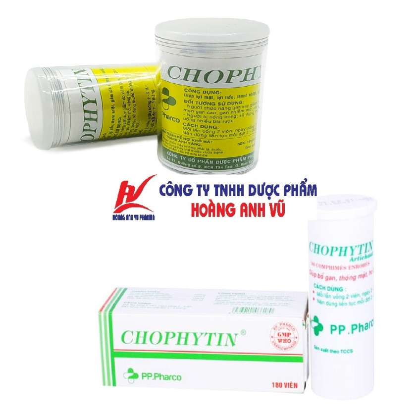 CHOPHYTIN - VIÊN UỐNG THANH NHIỆT, GIẢI ĐỘC GAN, LỢI TIỂU | Shopee Việt Nam