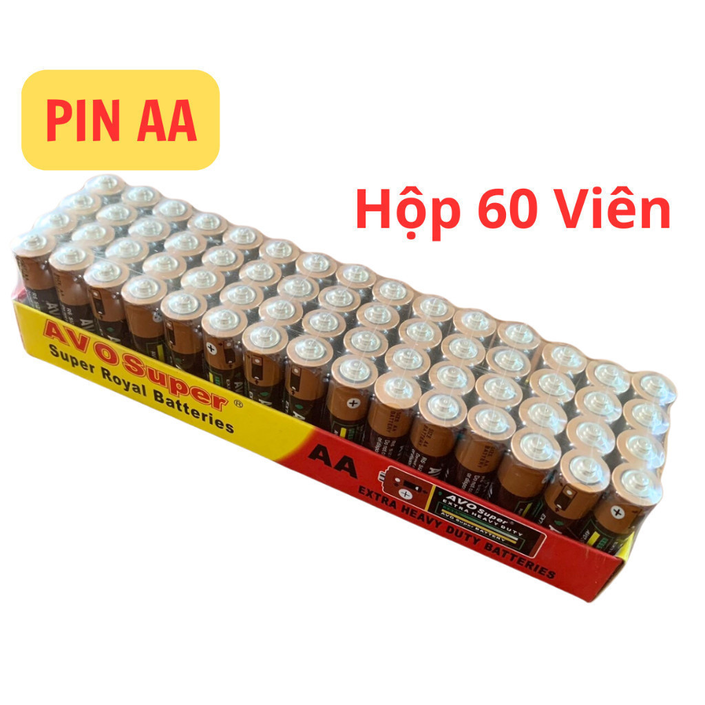 Pin AA - AVOSuper 1.5v, Pin 2A hộp 60 viên - Gia Dụng Chú Thoòng ...