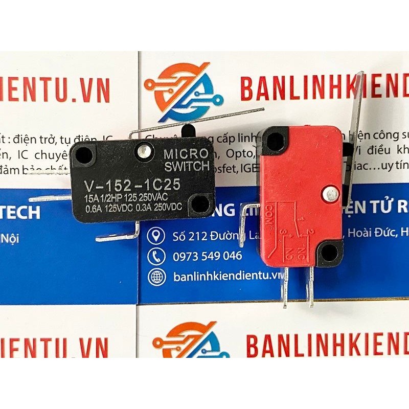 Công tắc hành trình OMRON V-152-1C25 15A 250V | Shopee Việt Nam