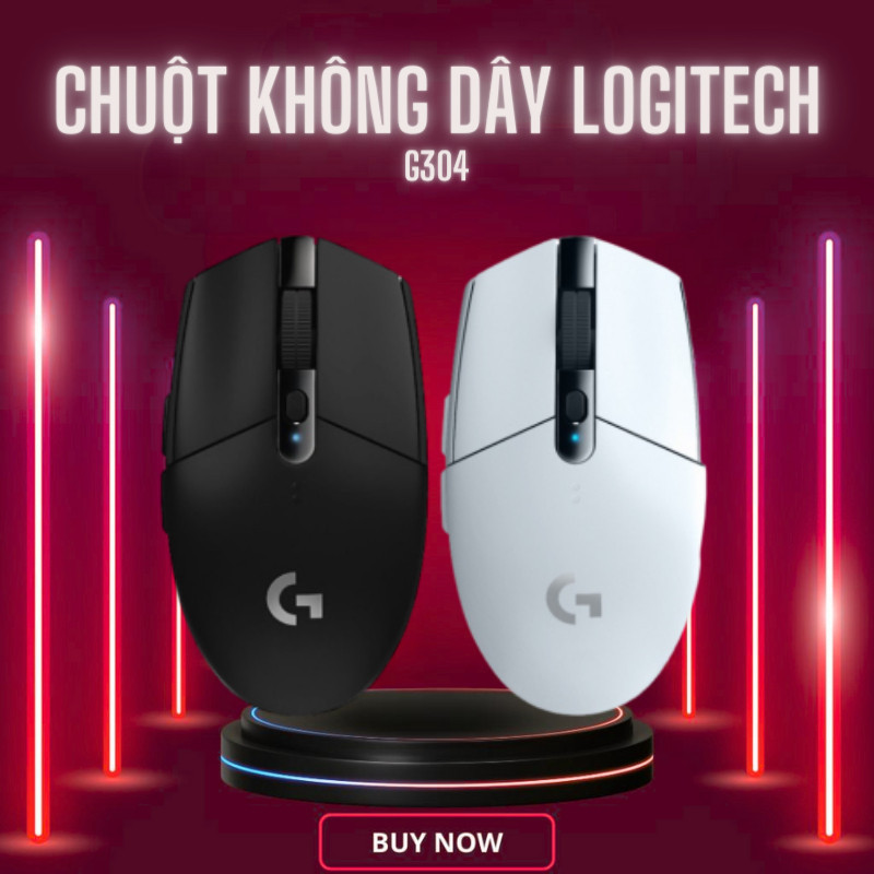 Chuột Game Không Dây Logitech G304 - Nhẹ, 6 Nút Lập Trình, Pin 250H ...