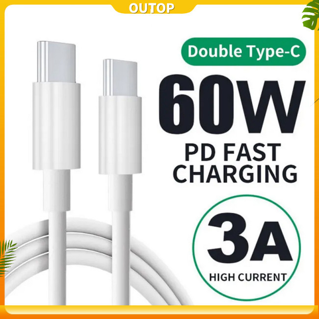 Cáp sạc OUTOP 60W, Cáp sạc nhanh Type C, Cáp dữ liệu USB-C sang USB-C sạc nhanh PD 60W cho điện ...