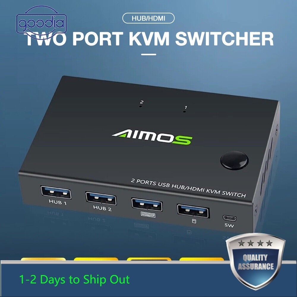 Hdmi KVM Switch 2 Cổng 4K USB Switch KVM VGA Switch HDMI USB Hub KVM ...