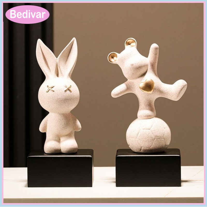 Bedivar Dễ Thương Trang Trí Thỏ Gấu decor sang trọng, tượng decor bàn ...
