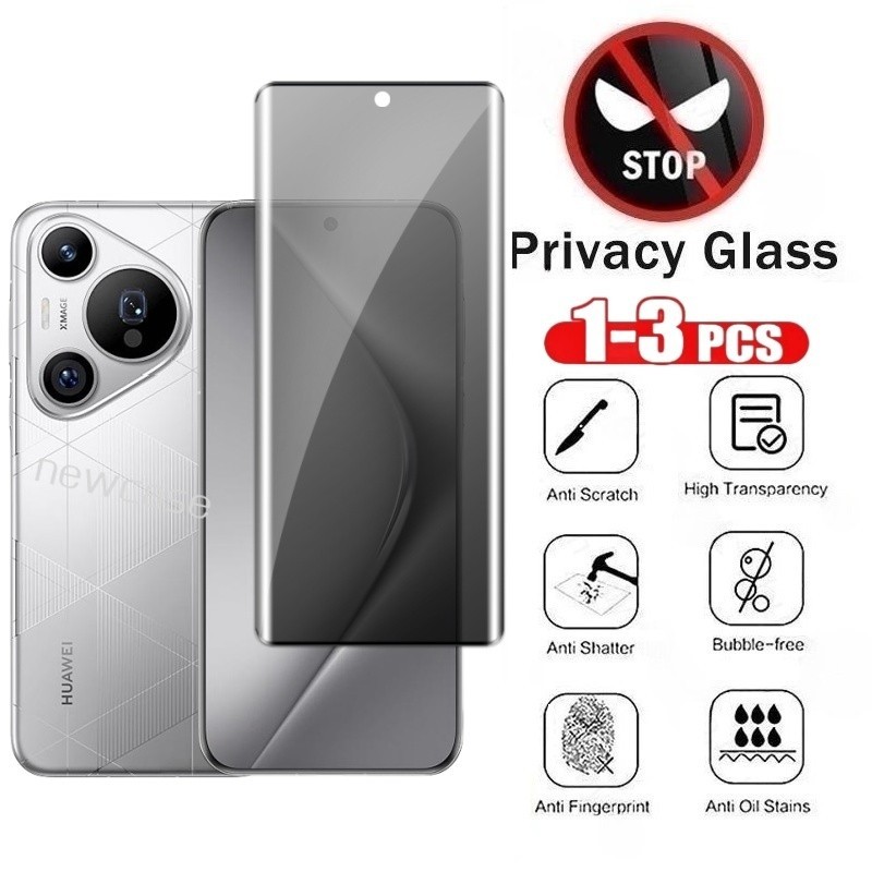 1-3 Chiếc Riêng Tư Chống Gián Điệp Toàn Màn Hình Bảo Vệ Kính Cường Lực Cho Huawei Pura 70 Pro ...