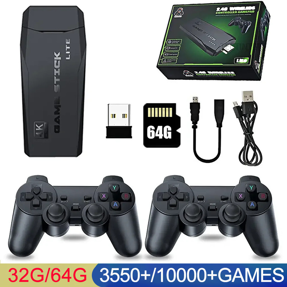 M8 Game Stick 4K HD Video Game Console 2.4G Bộ Điều Khiển Không Dây Kép Cho 10000 Cổ Điển Retro ...