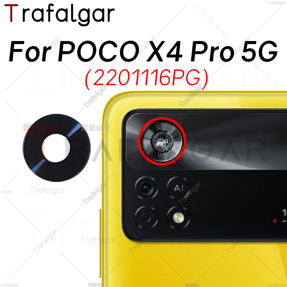 Ống kính kính kính Camera sau cho Xiaomi POCO X4 Pro 5G Camera chính ...