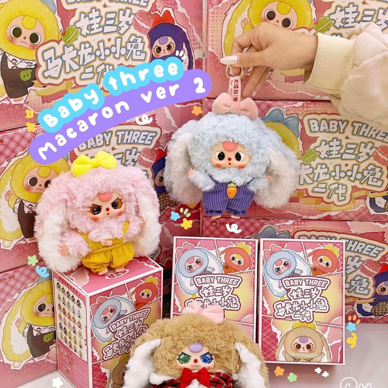 [Chính Hãng] Hộp Blindbox MACARON Ver 2, Chính Hãng Baby Three Thỏ ...