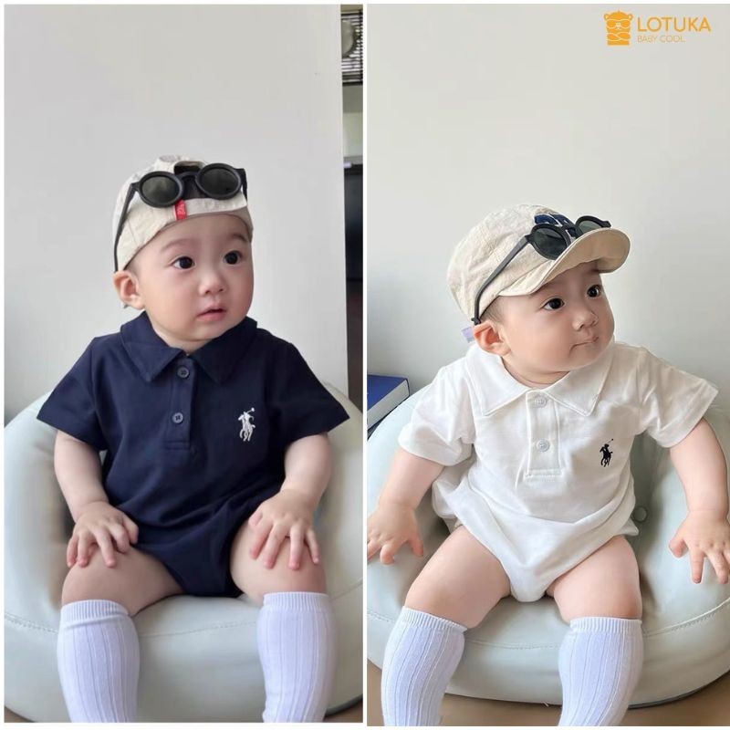 Body Chip Polo Cotton Thêu Ngựa LOTUKA Cho Bé, Bodysuit Cho Bé Trai Bé ...