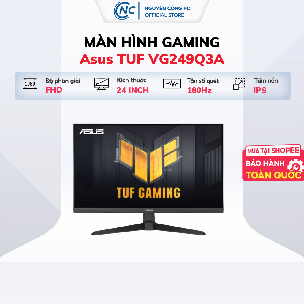 Màn Hình Gaming Asus TUF VG249Q3A (24 Inch/ Full HD/ 180Hz/ FreeSync ...