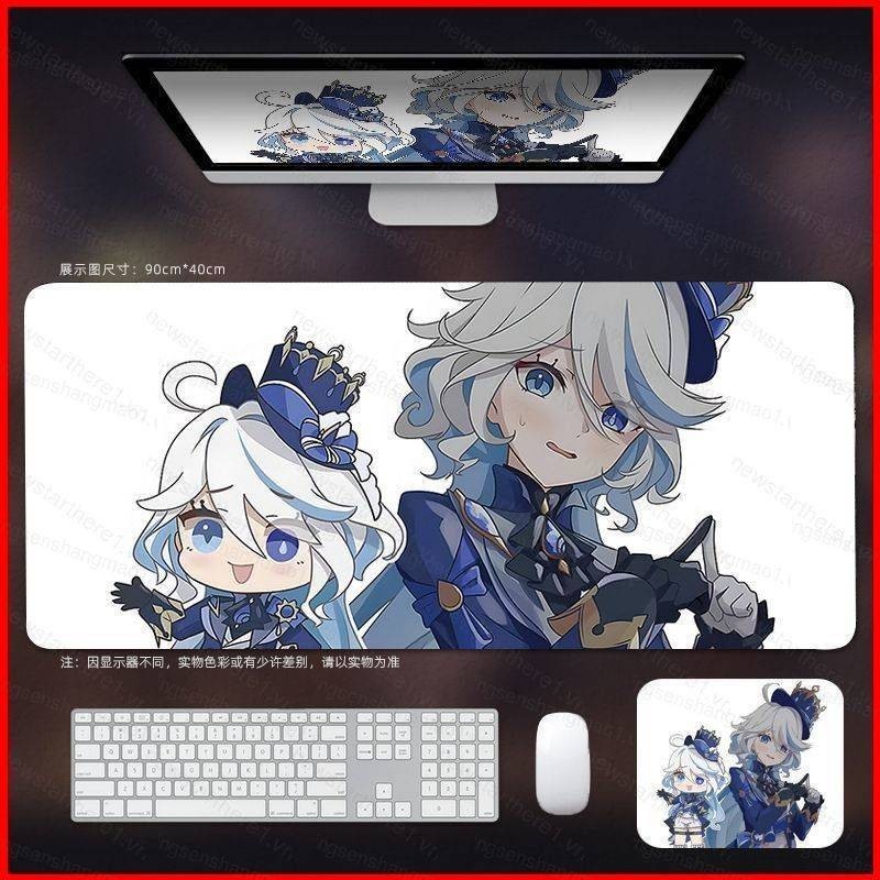 Genshin Impact Furina Mousepad Anime Bàn Phím Máy Tính Thảm Chống Trơn ...