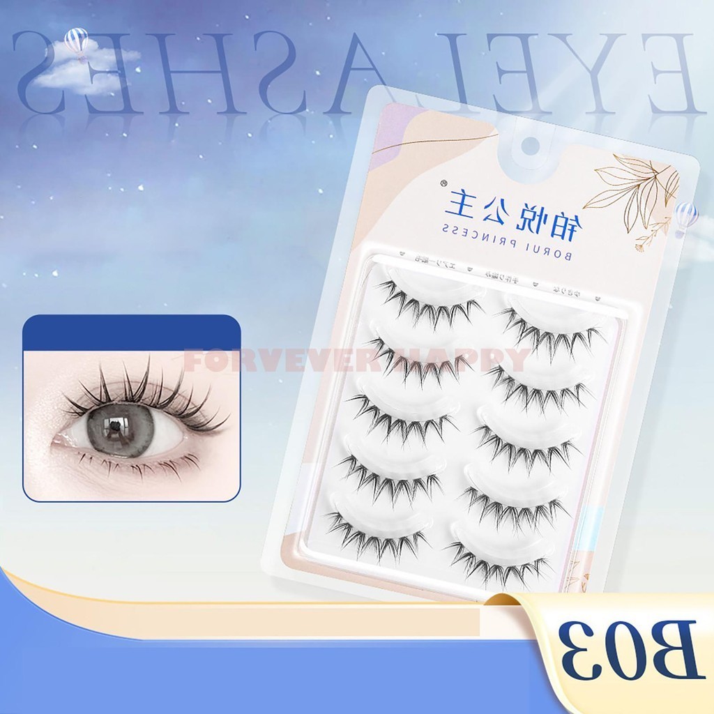 Lông mi giả Wispy Fairy Look Soft Curly Fake Mis Multipack | Shopee ...