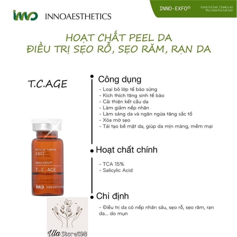 Peel TCA Inno Giúp Tái Tạo S/ẹo Rỗ, Thu Nhỏ Lcl Chống Lão Hóa | Shopee ...