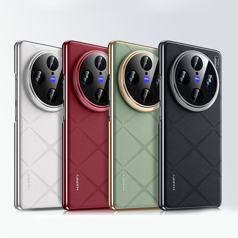 Dành Cho VIVO X100 X100s Pro, X100 Ultra Case ELVEV Da PU Trơn Mạ Điện ...