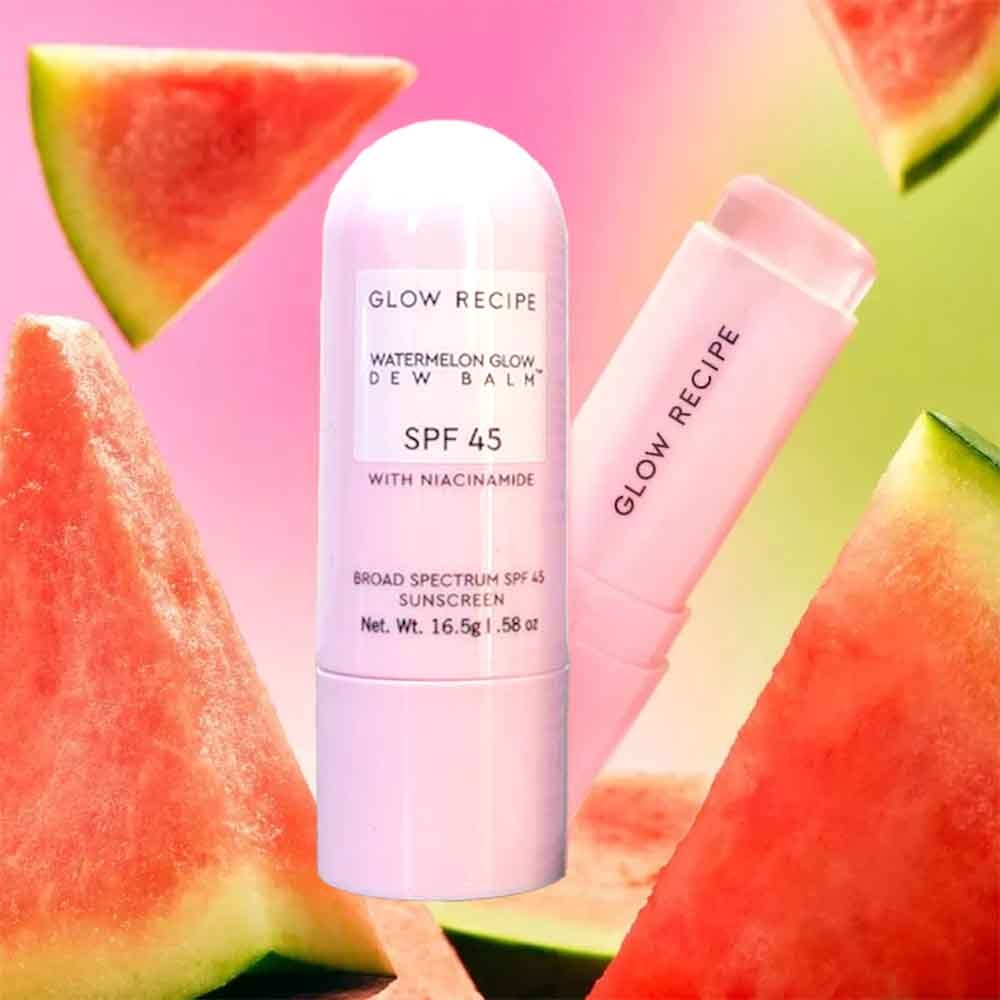 GLOW RECIPE WATERMELON GLOW NIACINAMIDE DEW BALM SUNSCREEN STICK SPF 45 ...