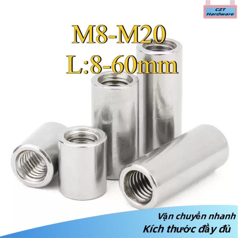 Ống nối ty ren inox - Nối ren INOX 304 M8-M20 (CZT-WDM-1) | Shopee Việt Nam